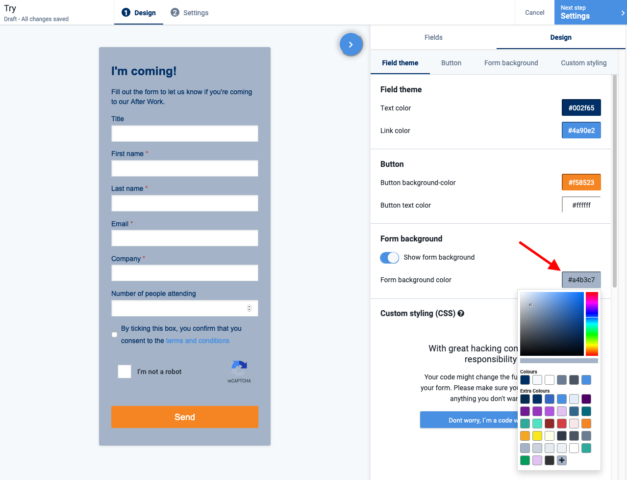 Customizing Form Design Upsales Help Center