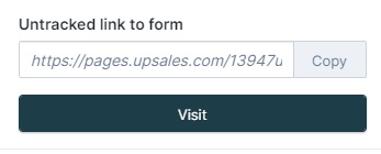 Form publishing options – Upsales Help Centre